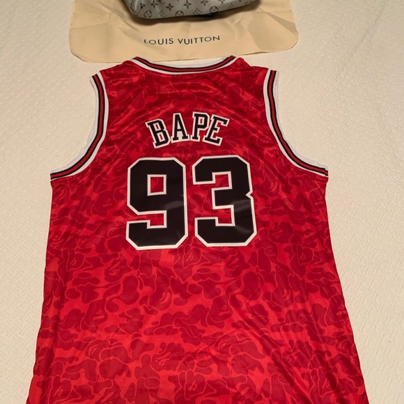 Bape | Shirts | Bape X Mitchell And Ness X Chicago Bulls Jersey | Poshmark